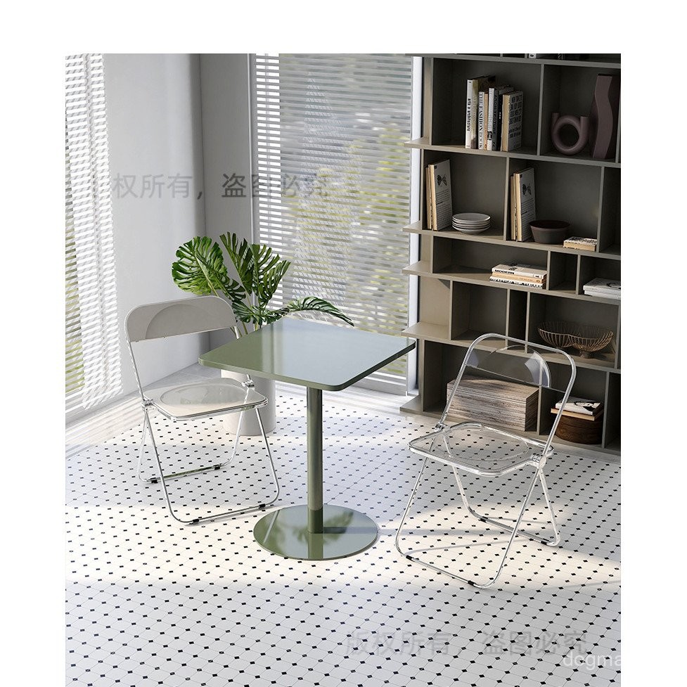 Milk Tea Shop Coffee Table Conference Table Balcony Leisure Small round ...