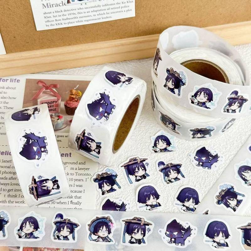 500Pcs/Pack Game Cartoon Genshin Impact Wanderer Balladeer Kabukimono ...