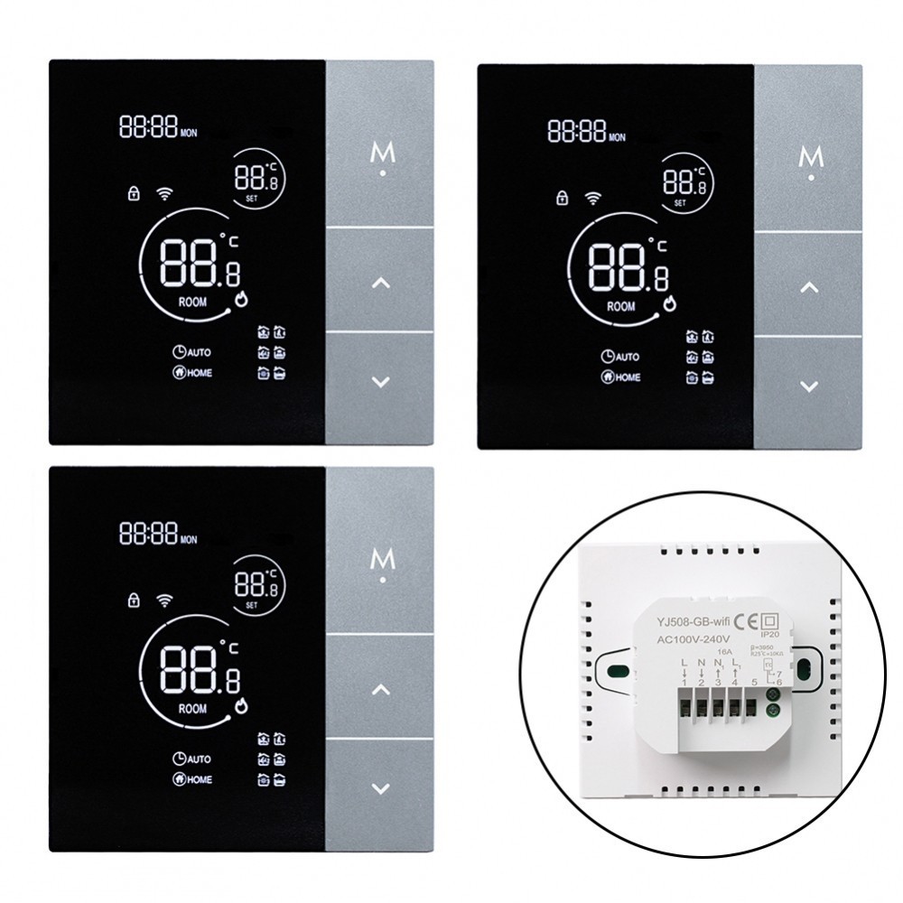 Smart Heating Thermostat Flameproof Material Temperature Control Device ...