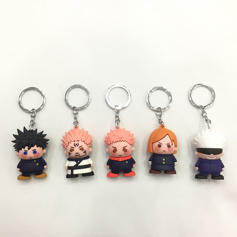 Jujutsu kaisen Keychain, Keyring Keys Holder Kawaii Itadori Yuuji ...