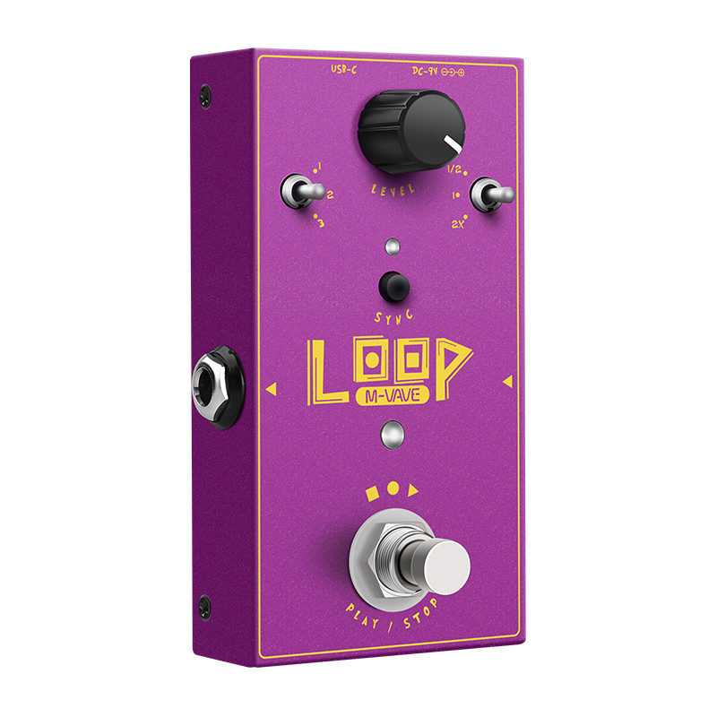 M-VAVE LOOPⅡ Electric Guitar Pedal 3 loops can be stored 3 gear speed changer offers options ...