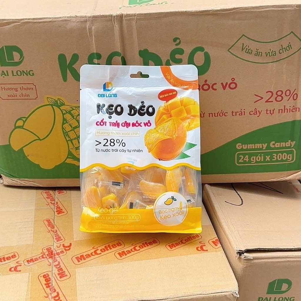 Vietnam Keo deo Mango Gummy Casual Candy Childhood Children Snacks 300g ...