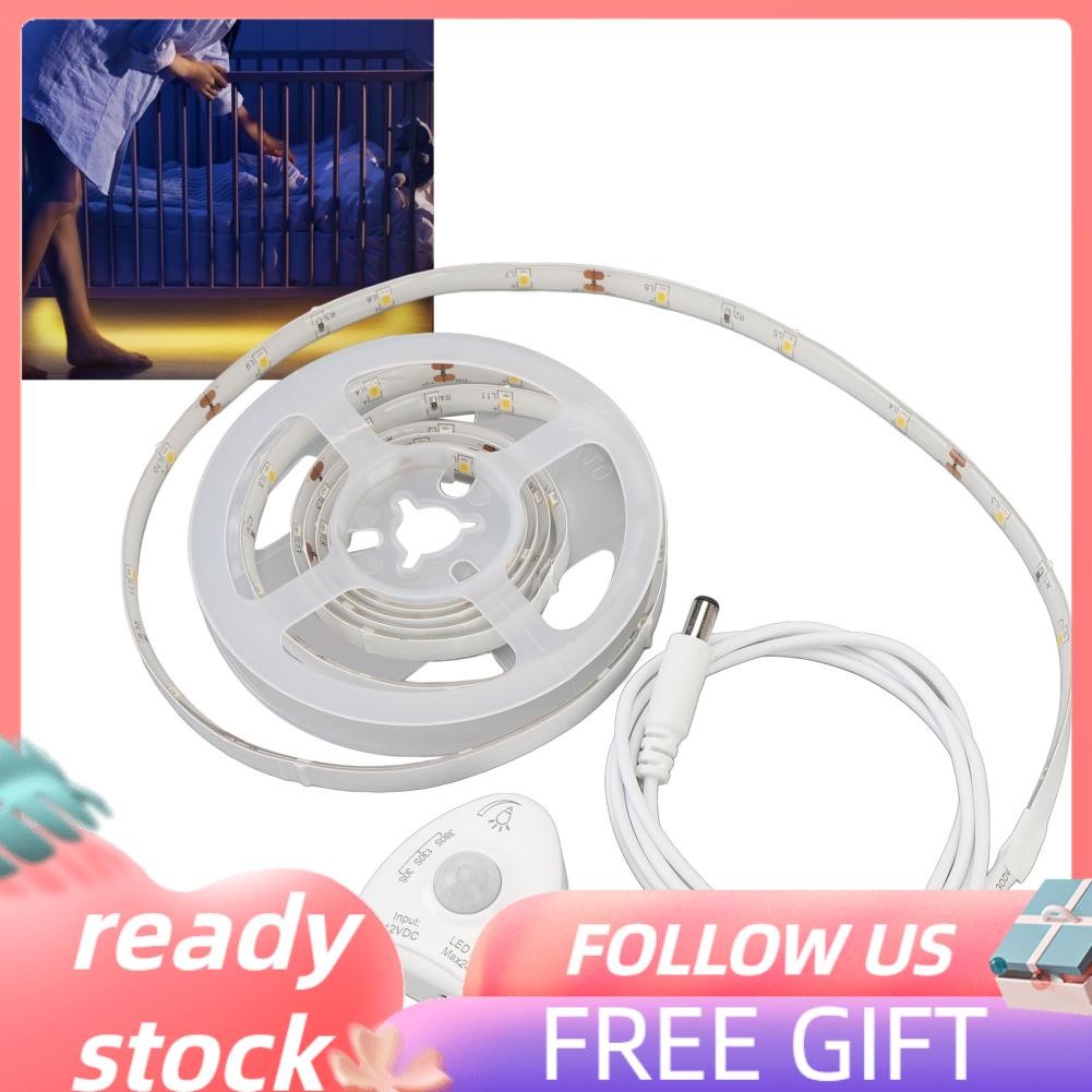 Hanhan1 Motion Activated Led Light Strip Under Bed Stepless Dimming for ...