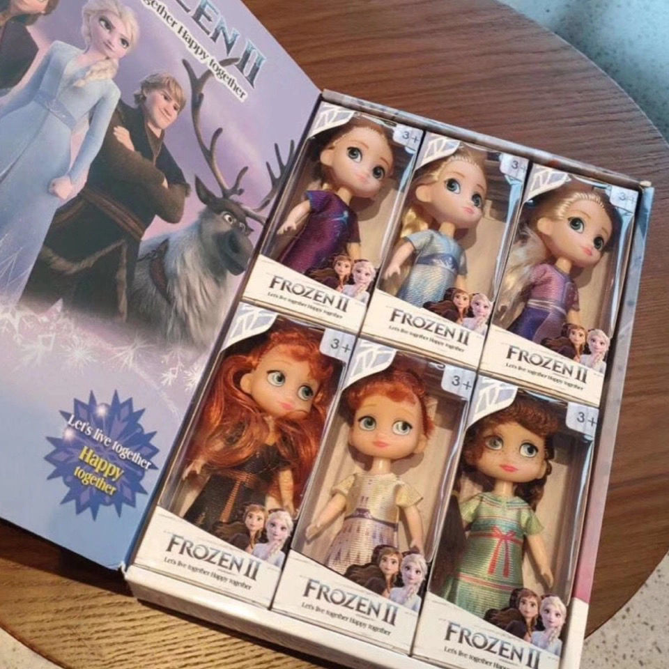 Girls' Disney Frozen Princess Doll Series Box Set6One Doll Gift Box ...