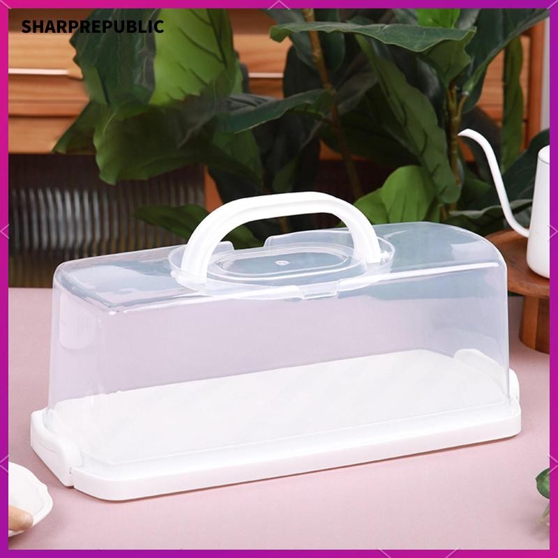 [Sharprepublic] Loaf Cake Containers with Lid Butter Dish Accessories ...