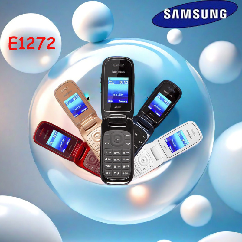 E1272 Flip feature phone mobile phone keypad cellphone Dual SIM card ...