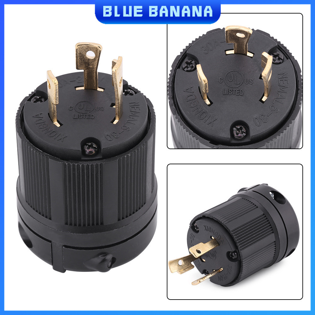 30A 250V 3 Wire Twist Lock Generator Plug US Three-pole Anti-loose ...