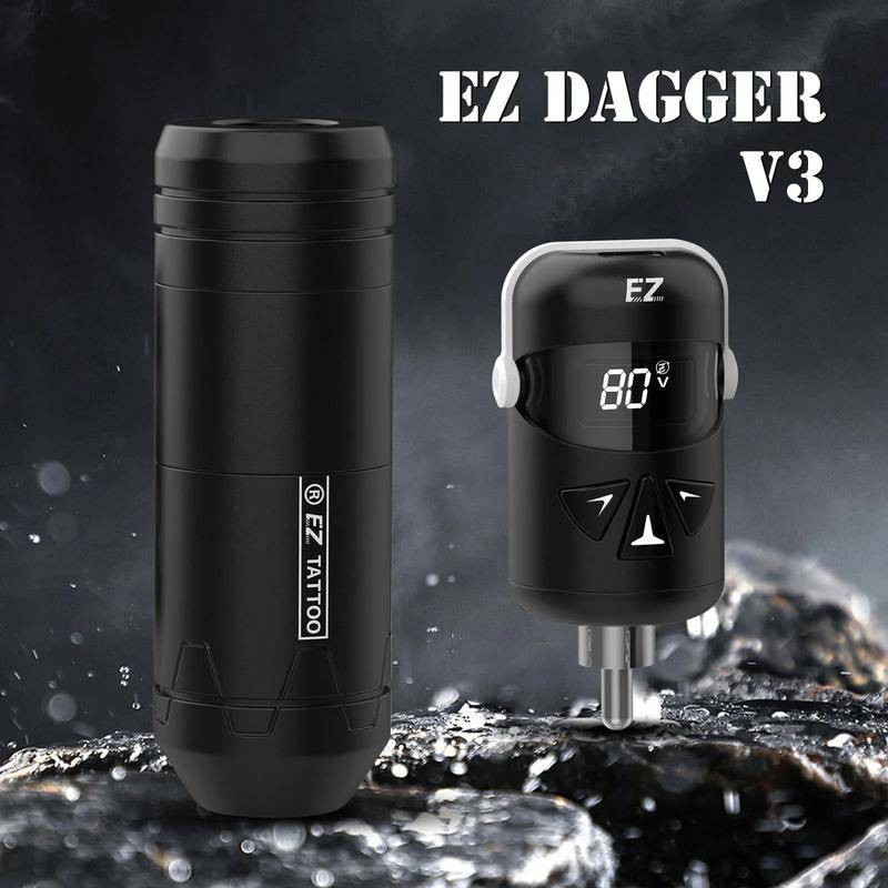 EZ Dagger V3 Tattoo Pen Machine Portex G3 Wireless Battery Tattoo Power ...