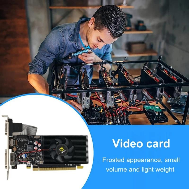 Computer independent GT730 2G128BIT desktop small chassis card all-in ...