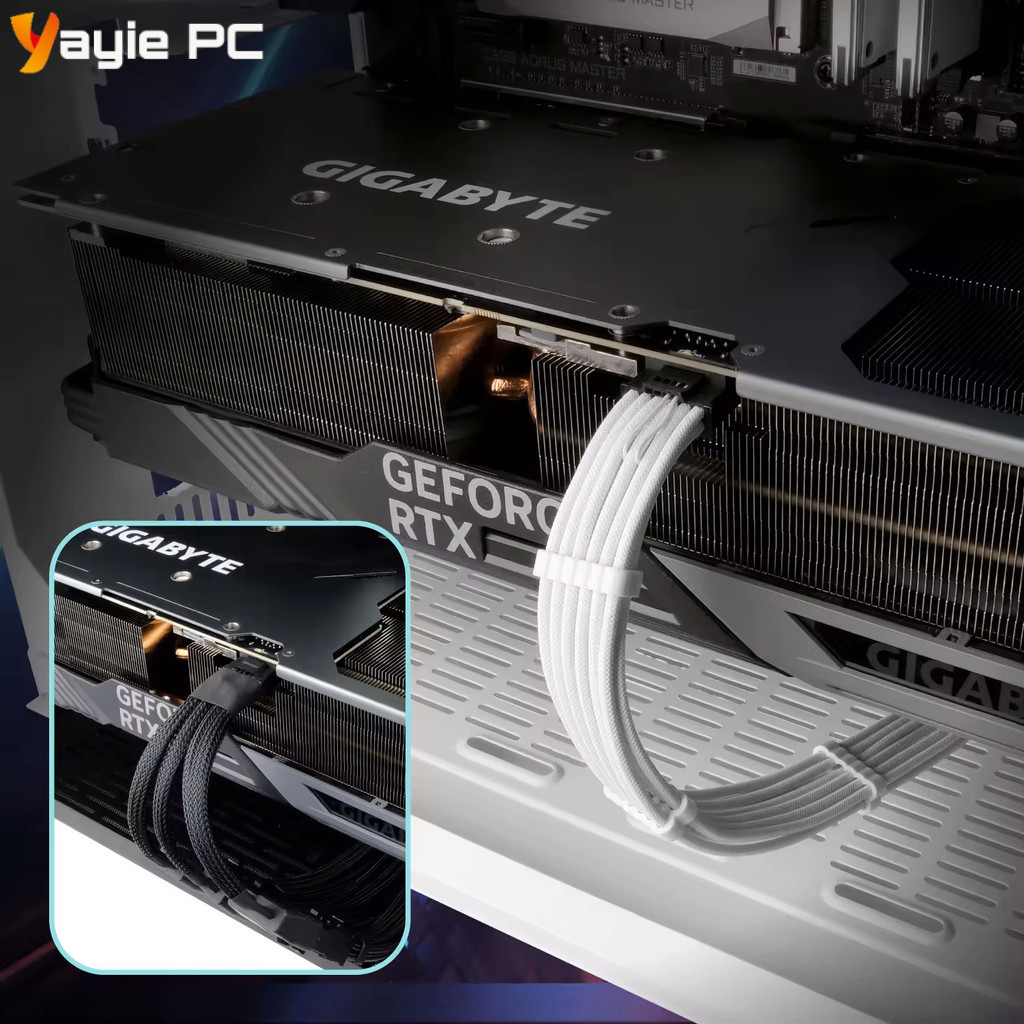 EZDIY-FAB 3x6+2 PCIe to 16-pin 12VHPWR 12V-2x6 PSU Extension Cable for ...