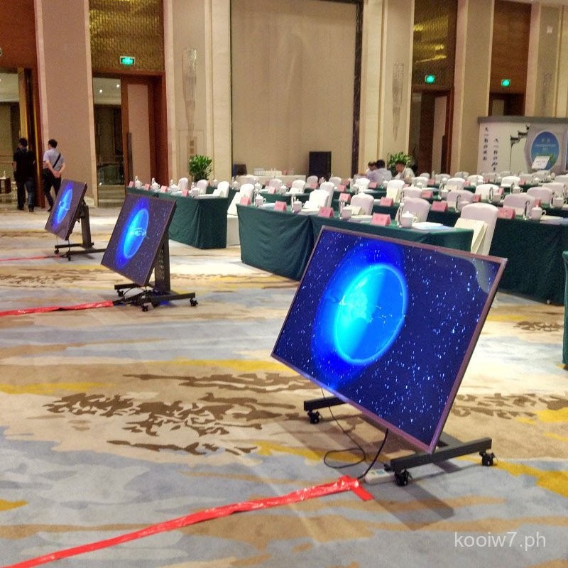 Conference Room Podium LCD TV Floor Back to Show Low Traversing ...