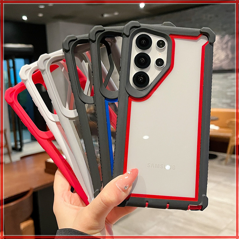 Double layer anti drop structure phone case For Samsung S25 S24 S23 S22 ...