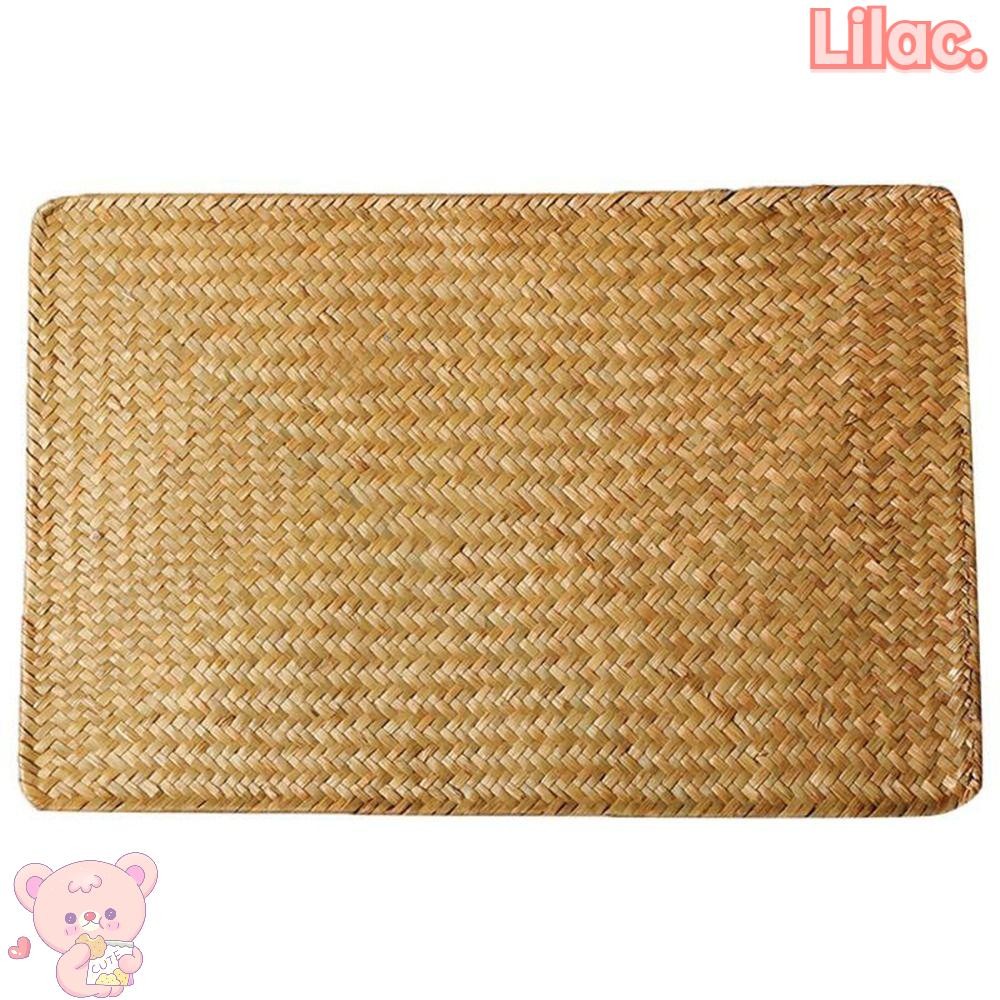 LILAC Table Placemats, Natural Woven Rattan Heat Resistant Indoor ...