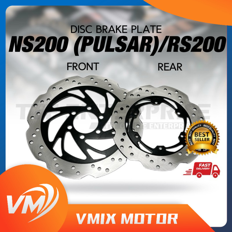 MODENAS NS200 (PULSAR) / RS200 DISC BRAKE PLATE (FRONT/REAR) DISC BRAKE ...