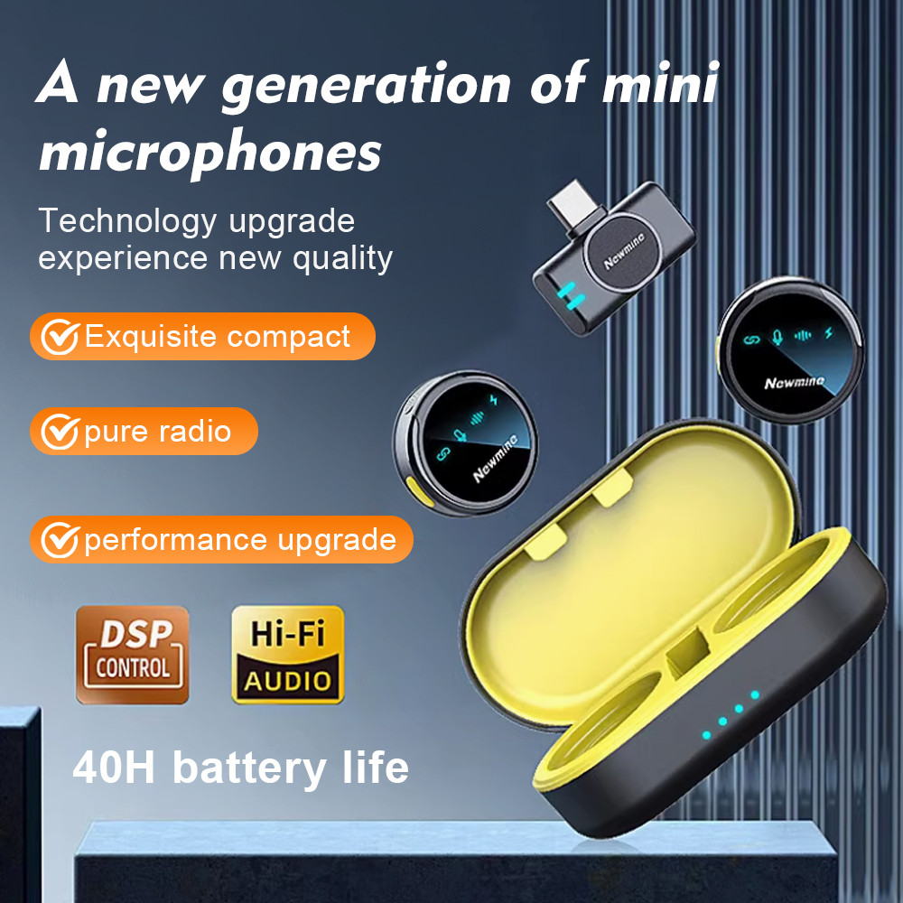 Mini Wireless Lavalier Microphone Outdoor Live Streaming Mobile Phone ...