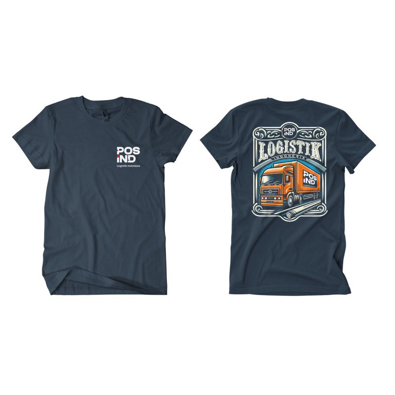 POS IND LOGISTICS INDONESIA T-SHIRT POS INDONESIA TRUCK SERIES I COTTON ...