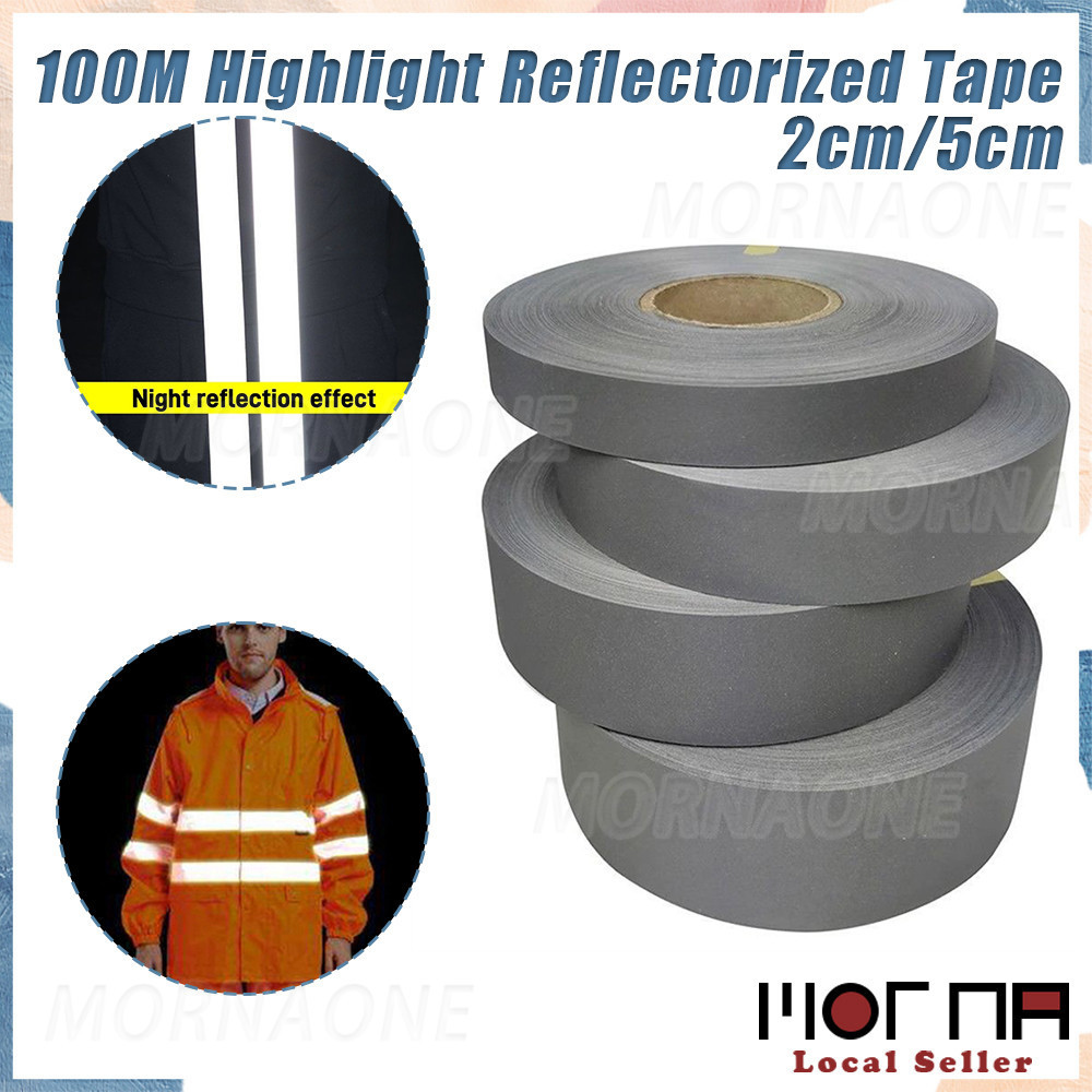 100 Meters Reflectorized Tape Canvas Reflector Strip Highlight ...