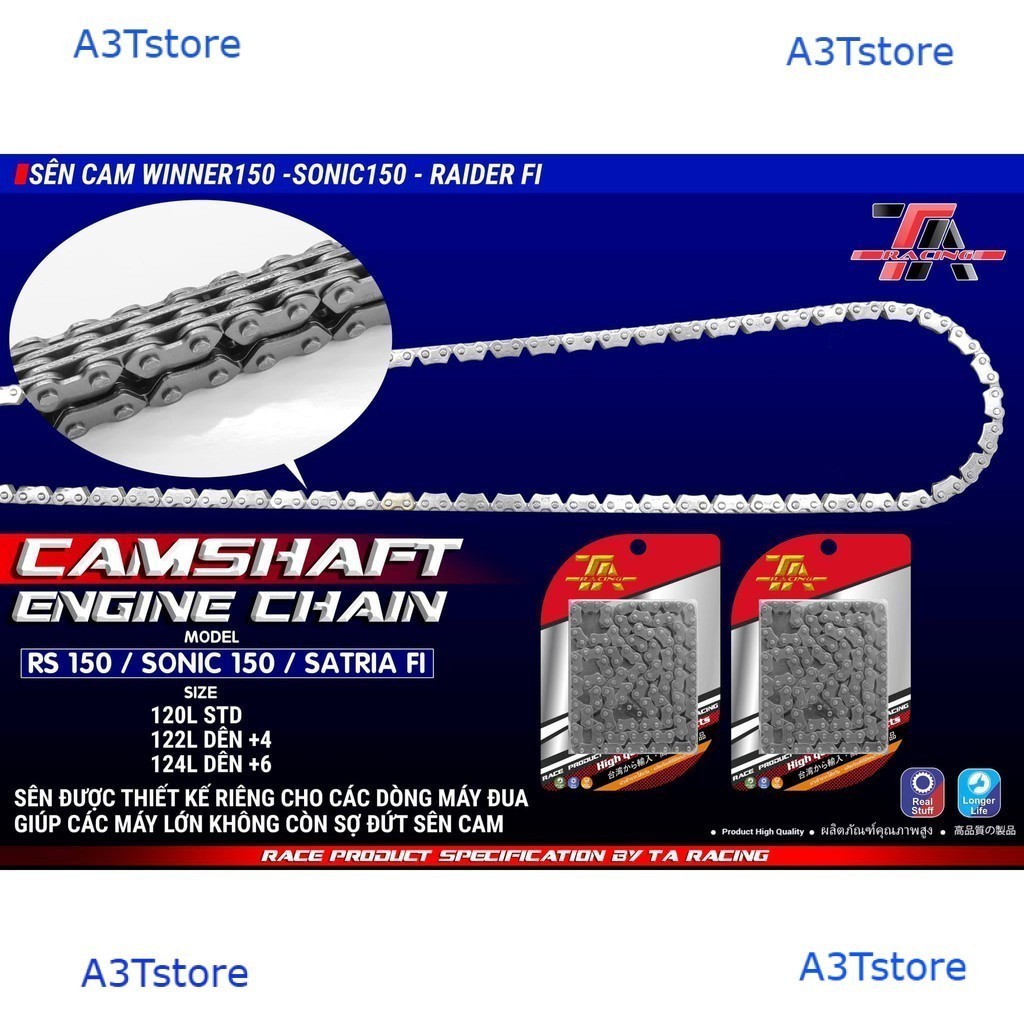 TA RACING WINNER SONIC RAIDER FI SATRIA SIZE (ZIN = 120L) (LE +4 = 122L ...