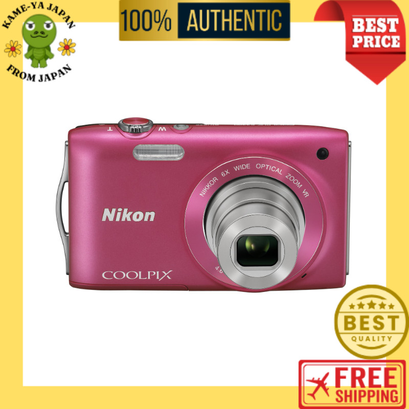 Nikon Digital Camera COOLPIX S3300 Strawberry Pink S3300PK【Direct from ...