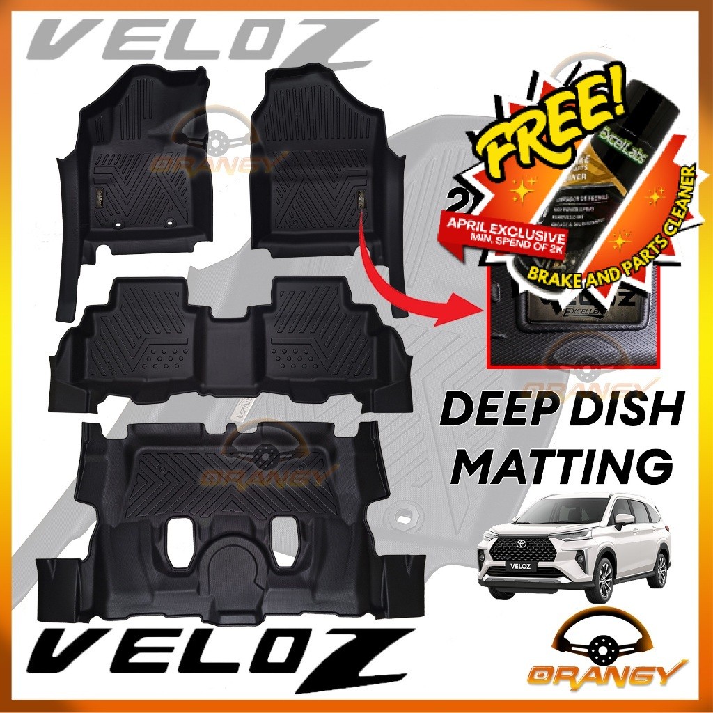 Toyota Veloz 2022 to 2025 Deep Dish Matting 7D EXCELLENT Premium ...