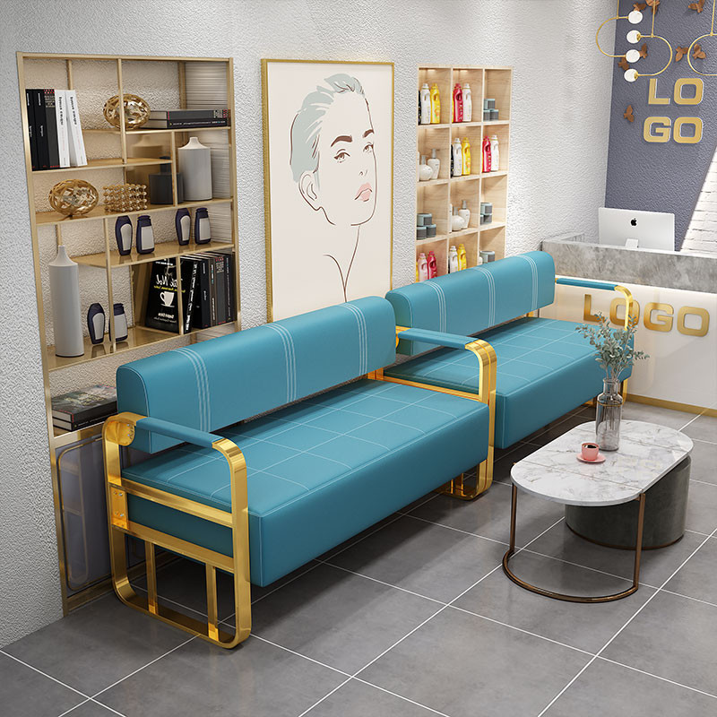 Hair Salon Sofa Waiting Chair Hair Salon Nail Beauty Salon Rest Area ...
