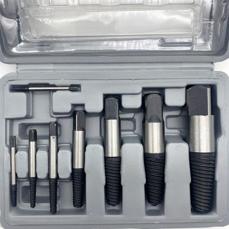 8-piece set of broken head screws extractor, faucet triangle valve ...
