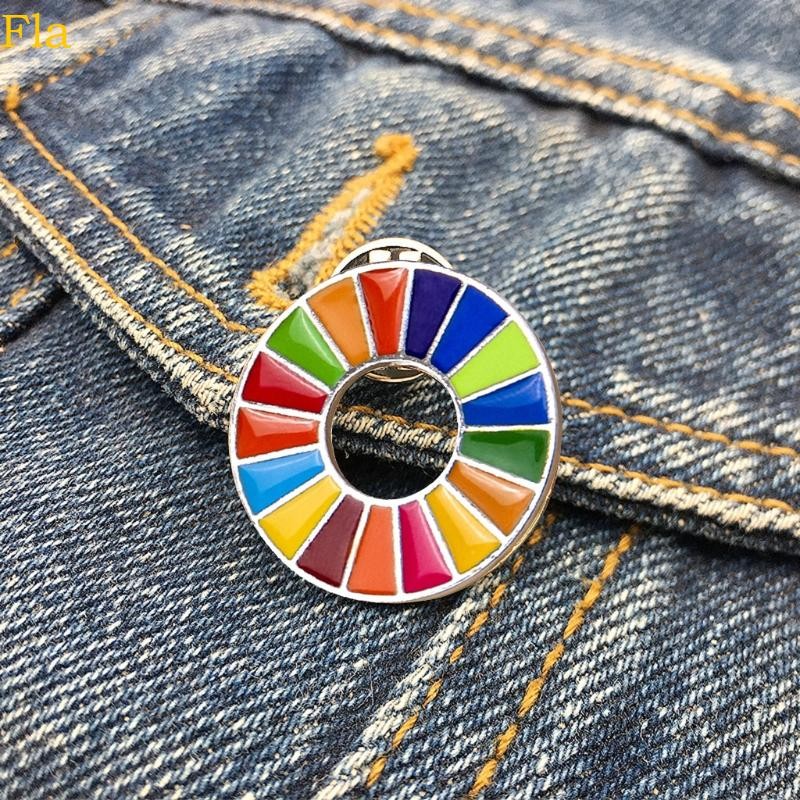 Fla Creative Sustainable Development Goals Brooch Badge Banquet Scarf ...