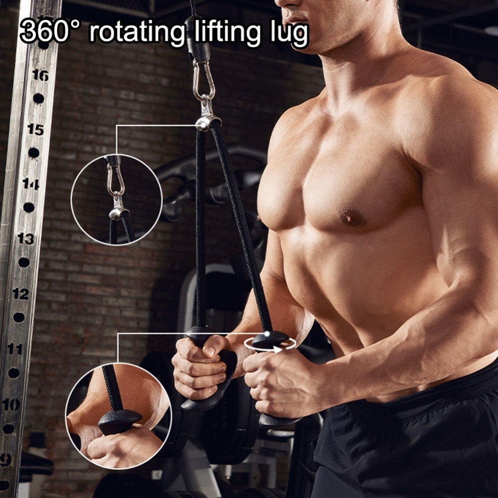 36 Inch Triceps Rope Pull Down Attachment for Effective Muscle Workouts ...