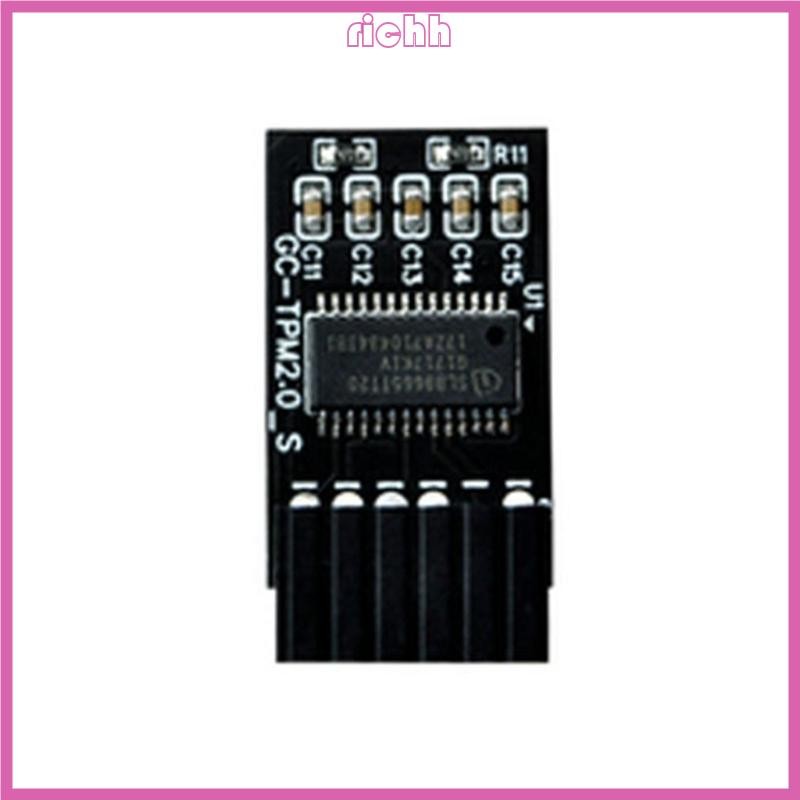 Richh TPM 2 0 Encryption Security Module LPC 12Pin TPM2 0 Remote Card Security Module for Win 11 ...