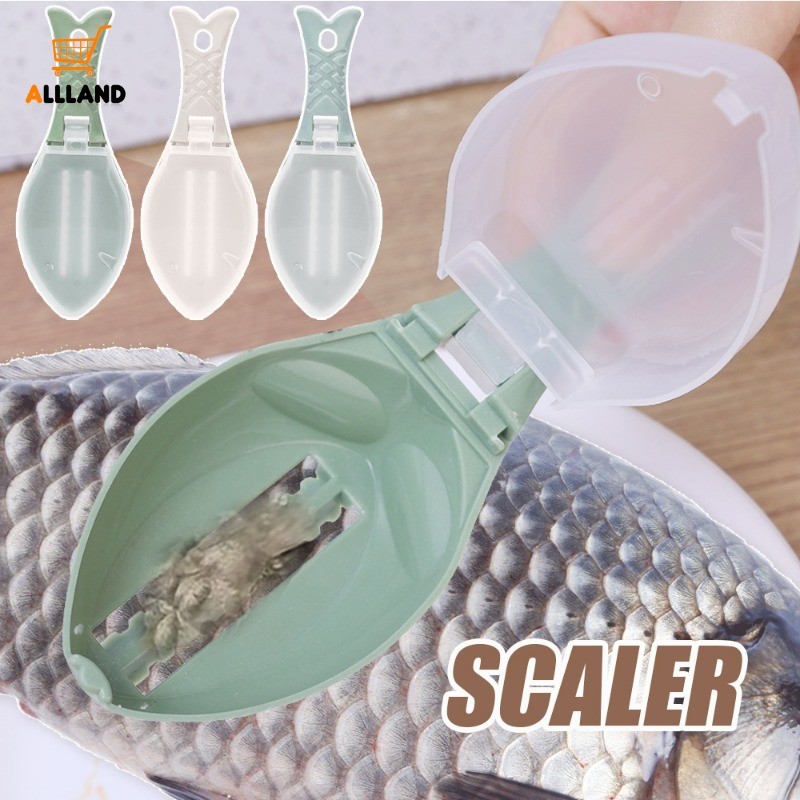 Fish Scale Remover with Cover - Outdoor Kitchen Cooking Fishing Tool ...