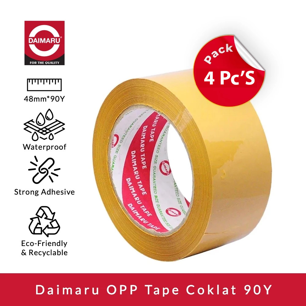 Daimaru Opp Brown Duct Tape/Solation 48 Mm X 90 Yards 2 Inch - 4 Pcs ...