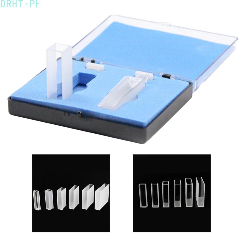 Cylindrical Shape Transparent Quartz Cuvette Pair For Research Labs ...