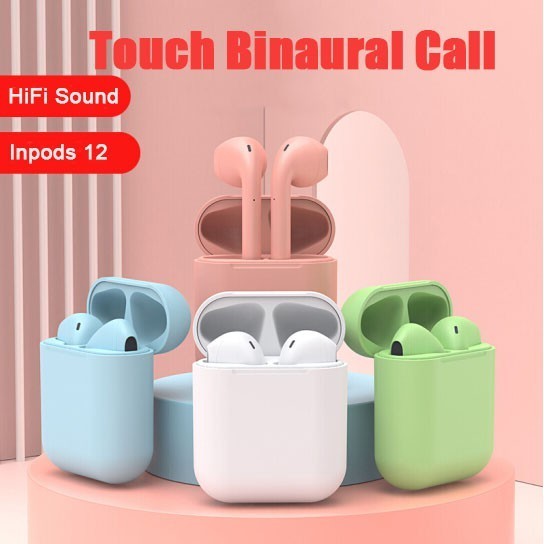 TWS Bluetooth Earphone i12 Multiple colors BT5.0 Wireless inpods ...