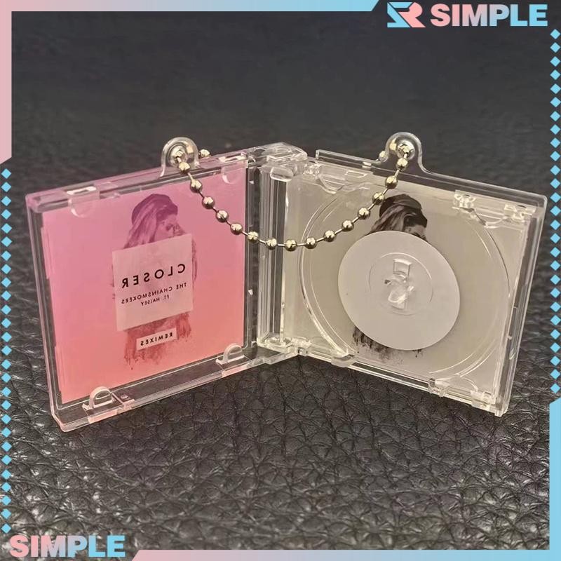 Mini CD Case Pendant CD Player Shaped Key Pendant For DIY Keych ...