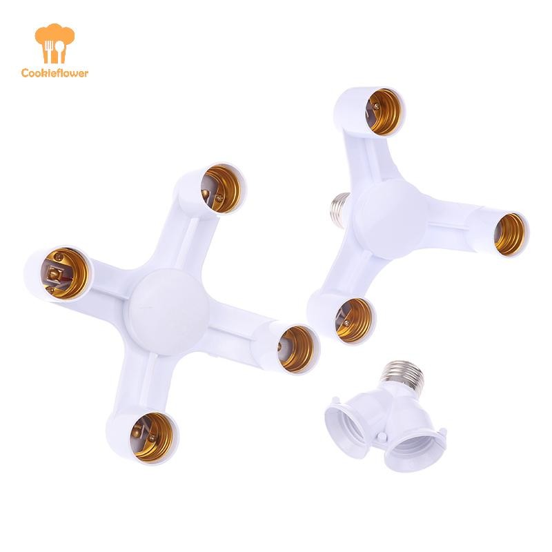 CKFR E27 To E27 LED Bulb Lamp Holder 2 1n 1/3 In 1/4 In 1/ 5 In 1 E27 ...
