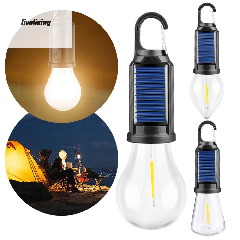 Solar LED Camping Lamp with Hook USB Charging Tent Light Waterproof ...