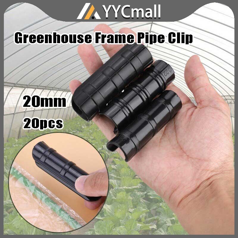 20Pcs 25/32mm Plastic Greenhouse Frame Pipe Clip Greenhouse Snap Clamp ...