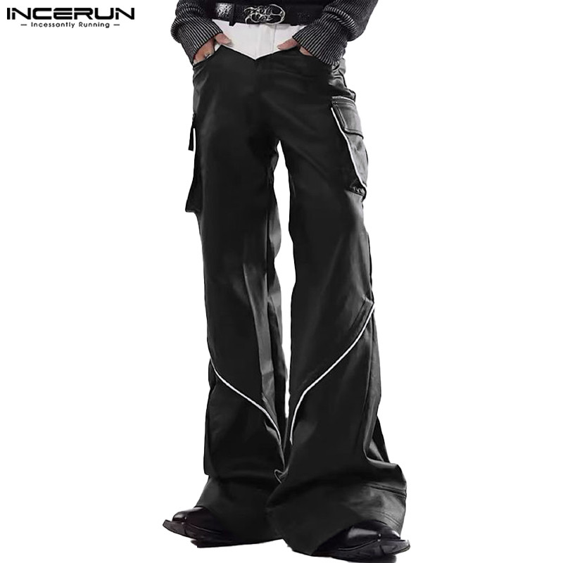 Incerun Men Vintage Casual Contrast Color Three-Dimensional Side ...