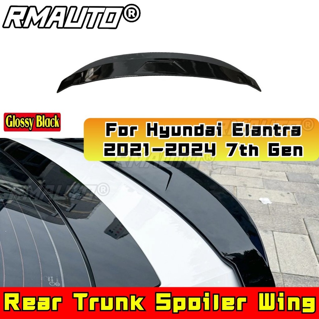 For Hyundai Rear Trunk Spoiler Wing Rear Roof Spoiler Roof Wing Body ...