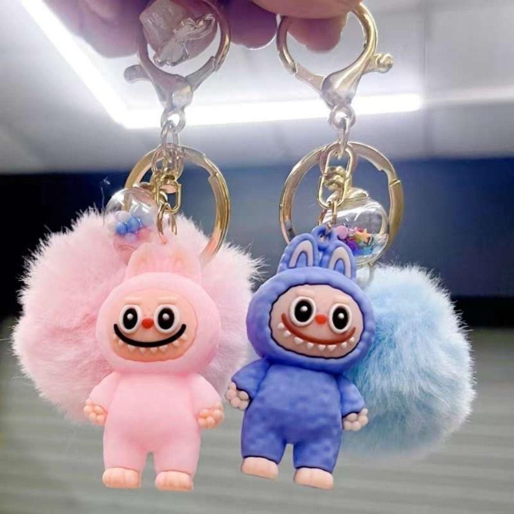 Labubu Doll Keychain, Anti-lost Backpack Charms Labubu PVC Pendant, Car ...