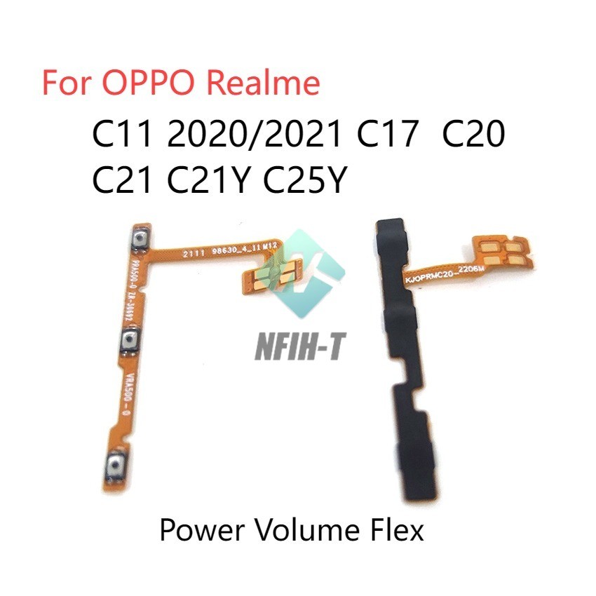 For Realme C17 C11 C20 C21 C21Y C25 C25Y Power Volume Button Flex Cable | Shopee Philippines