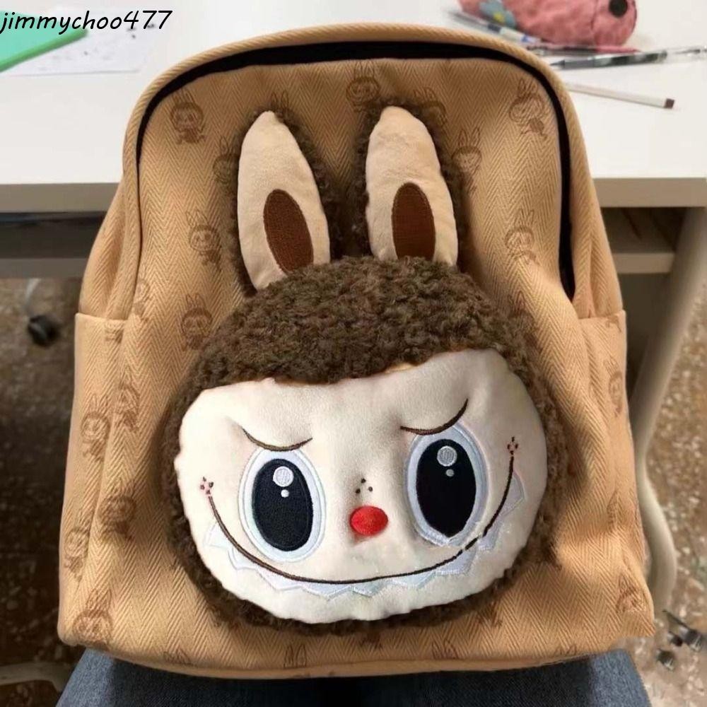 JIMMYCHOO Labubu Shoulder Backpack, Large Capacity Zipper Students ...