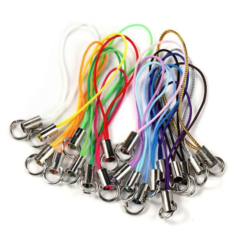 20/50/100Pcs Lanyard Lariat Strap Cords Lobster Clasp Rope Keychain ...