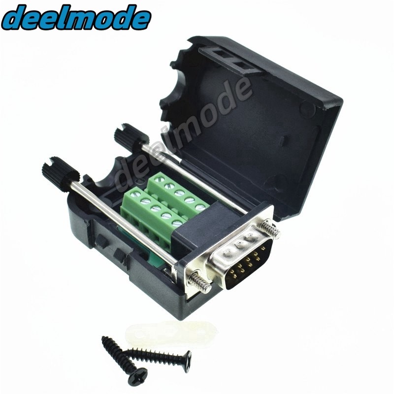 DB 9 Female / Male D-SUB 9 Pin Serial Port Connector Solderless ...