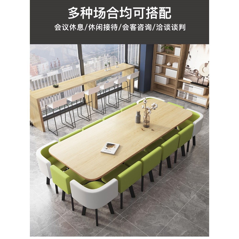 3m Rectangular Office Conference Table Simple Modern Library Desk ...