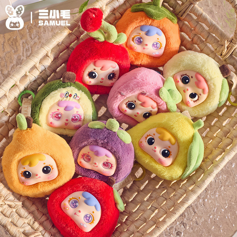 Samuel Sure Enough Tempting Plush Fruit Blind Box - Cute Bag Charm ...