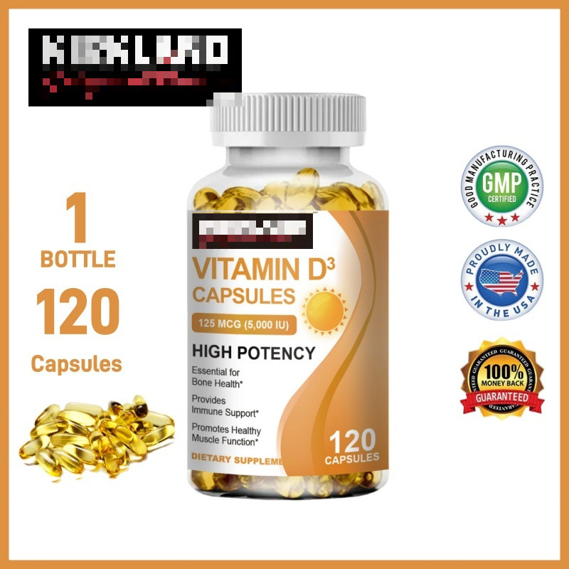 KIRK//LAND Vitamin D3 Healthy Muscle Function Helps Support Strong Bones and Teeth | Shopee ...