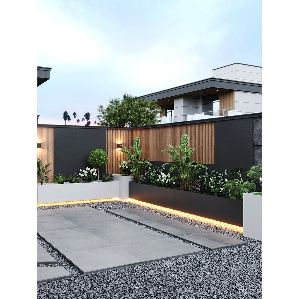 Stainless Steel Flower Box Outdoor Courtyard Finished Outdoor Rooftop ...