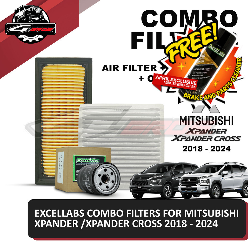 COMBO FILTERS for Mitsubishi Xpander/ Xpander Cross 2014 to 2024 ...