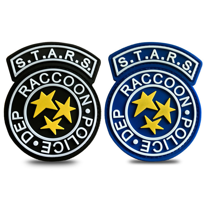 [Custom Velcro patch] hk PVC Resident Evil STARS Raccoon 3D Velcro ...